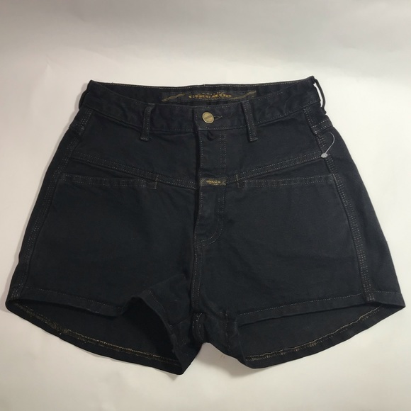 Marithe Francois Girbaud | Shorts | Vintage Girbaud Black Denim High ...